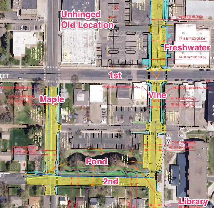 Roads and sidewalks around the Library are getting a makeover ...